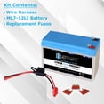 12V 7Ah Lithium Replacement Battery Compatible With Kids Ride-On ...