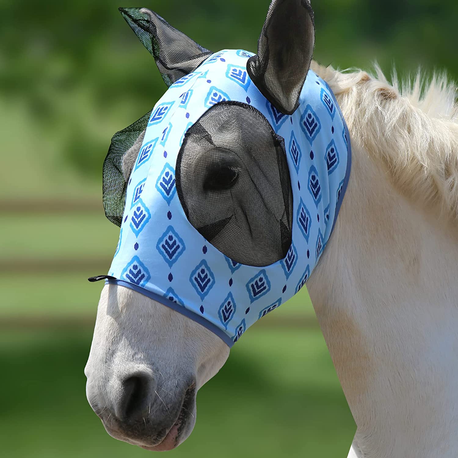 Harrison Howard Stretch, Breathable, UV Protective Fly Mask with Mesh ...