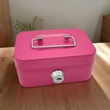 Cash Box with Lock Coin Box Money Saving Box Case Lockable Storage Box ...