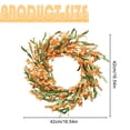 Spring Wreath Front Door Decor Farmhouse Floral Wall Hanging All Season ...