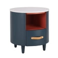 Christopher Knight Home Round Nightstand with Drawer & Open Shelf ...