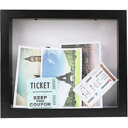 Diayung Matted Black Triple Collage Picture Frame - 3 Openings Made to ...