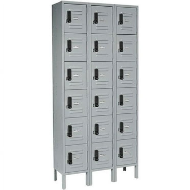 Global Industrial 652147GY 12 x 15 x 36 in. Double Tier Capital Locker ...