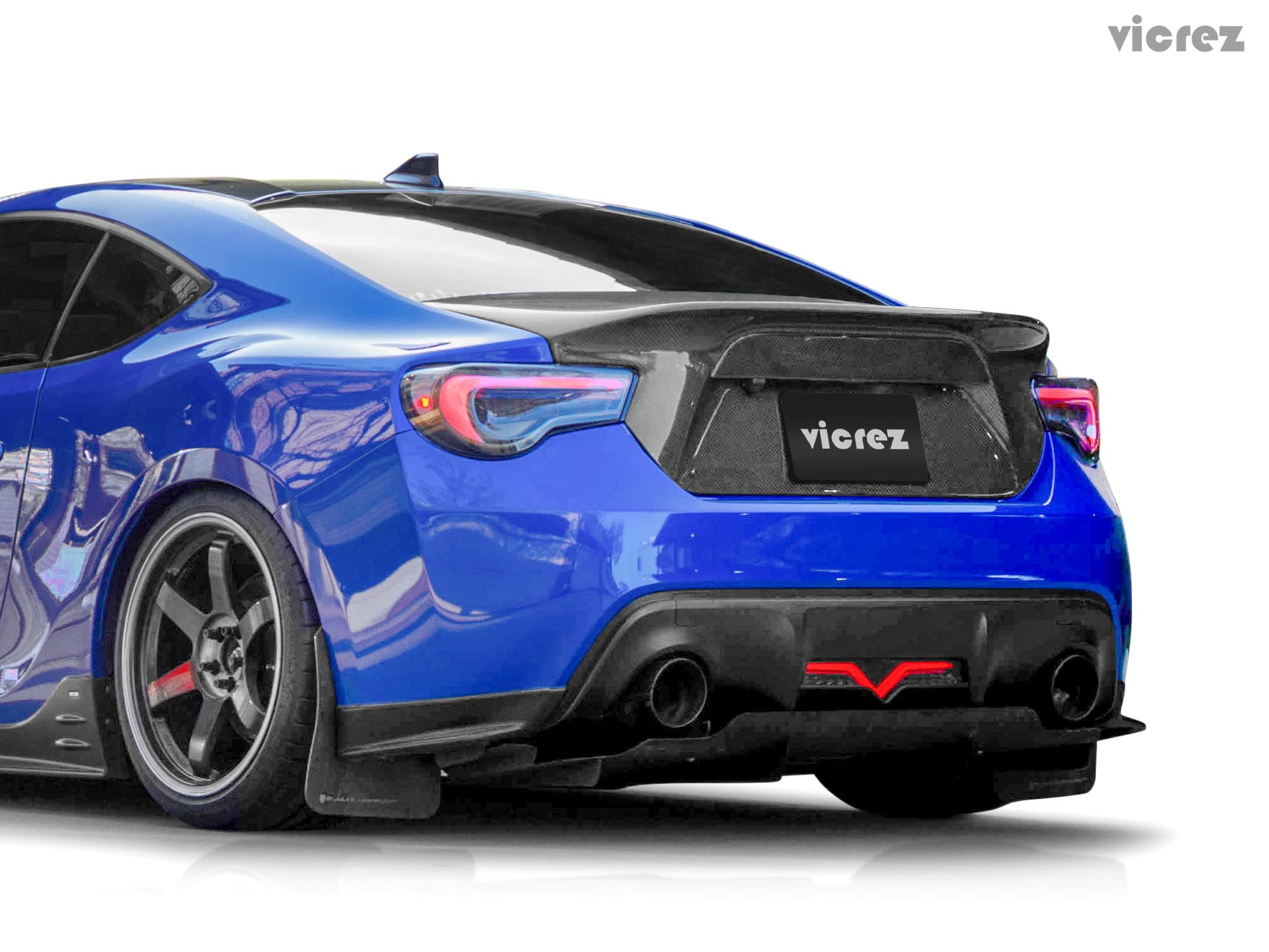 Vicrez Scion FRS/ Subaru BRZ 2013-2016 Duckbill Carbon Fiber Trunk ...