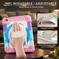 Pink iPad Air 11-inch Heavy Duty Protective Case with Screen Protector ...