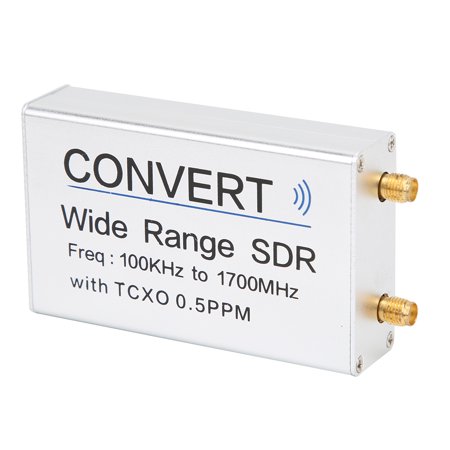 USB RTL SDR Receiver Silver Aluminum Alloy 100KHz-1.7GHz UV HF RTL-SDR ...