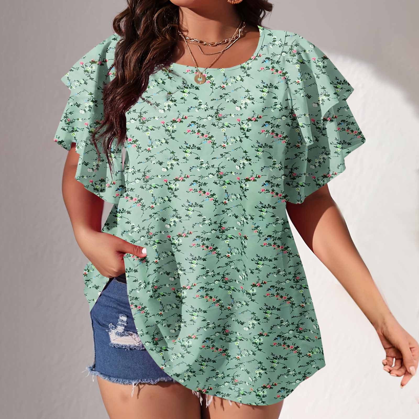 Click here for Sales Today Clearance Iumwxz Plus Size Tops Casual... prices