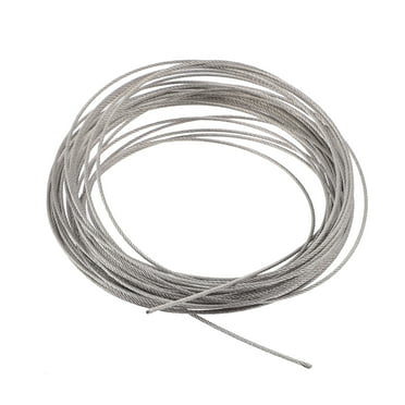 1/8 in. x 30 ft. Strong Steel Vinyl-Coated Wire Rope Kit - Walmart.com