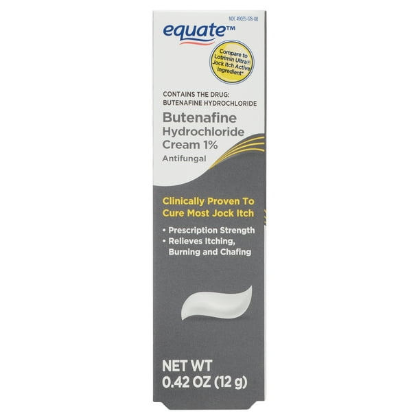 Equate Butenafine Hydrochloride 1% Antifungal Cream, 0.42 oz - Walmart.com
