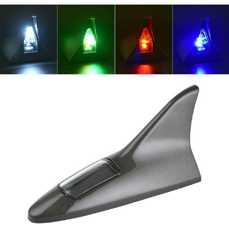 Shark Fin Aerial- Solar Power Shark Fin 8 LED Warning Light for Car ...