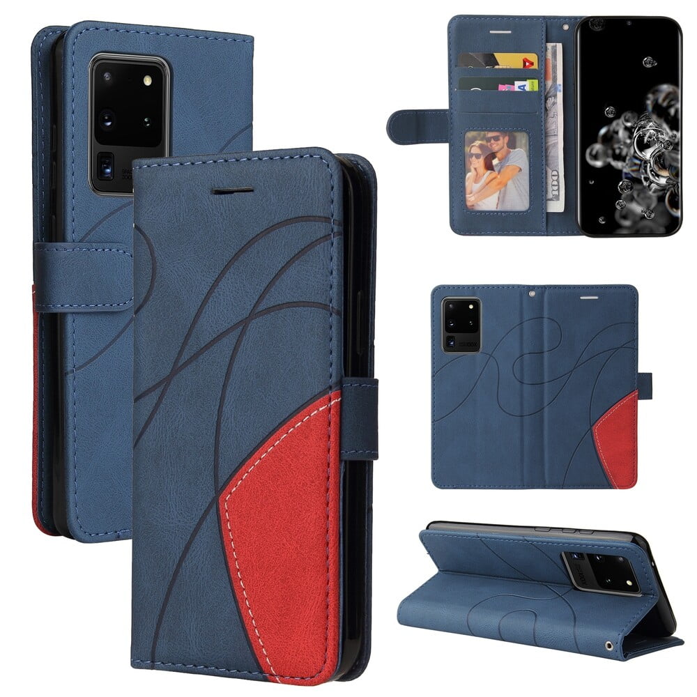 Case for Samsung Galaxy S20 Ultra 5G Leather Wallet Book Flip Folio ...