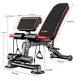 K KINGKANG Adjustable Weight Bench, Utility Gym Bench for Full Body Workout, Foldable, 800 Lbs ...