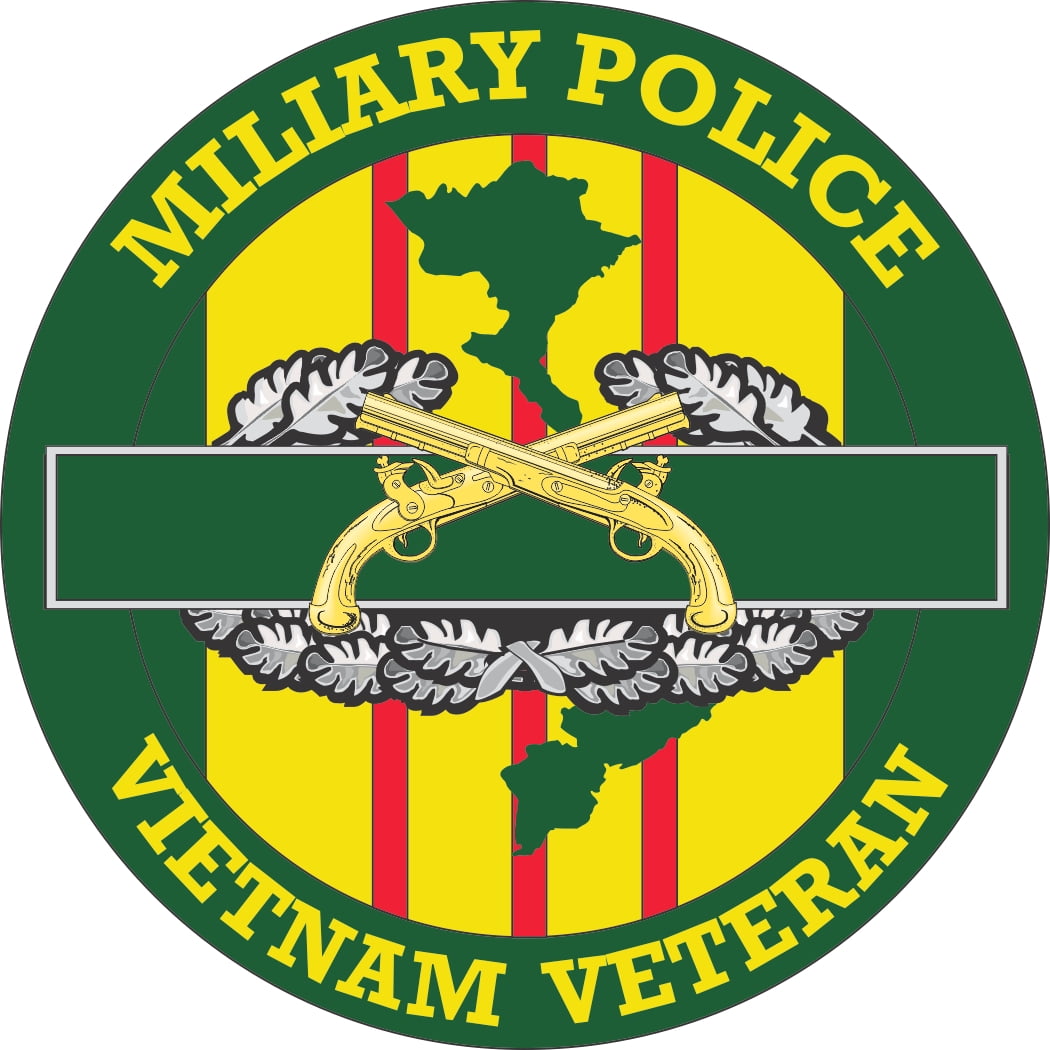 3.8 Inch Military Police Vietnam Veteran Decal - Walmart.com