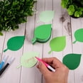 200 Pcs Paper Leaf Cutouts Assorted Green Color Leaf Cut Outs 4 Inch ...