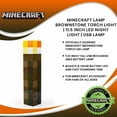 Minecraft LED Torch Light | 12 Inch USB Chargeable Nightlight for ...