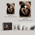 Cat, Heart Shape 500pcs/1000pcs Jigsaw Puzzle Game - Gift - Family ...