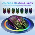 Bluetooth Wireless Gaming Mouse, 2.4G Cordless RGB Rechargeable PC Game ...