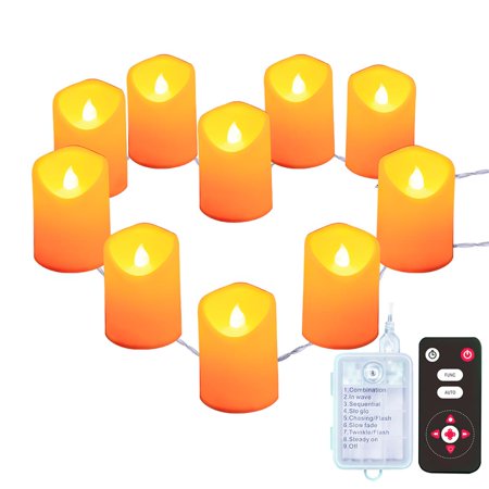 Shapeiony LED Flameless Candle with Warm White Light Embedded USB ...