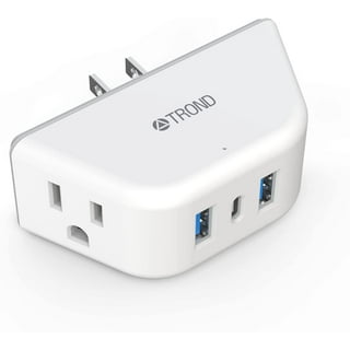 Hyper Tough Indoor/Outdoor 3 Grounded Outlet Wall Adapter with Safety ...