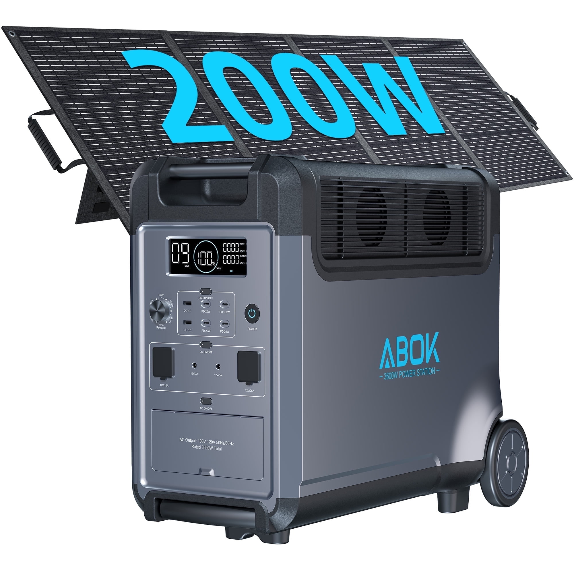 Click here for Abok Ark3600 Portable Power Station+200w Solar Pan... prices