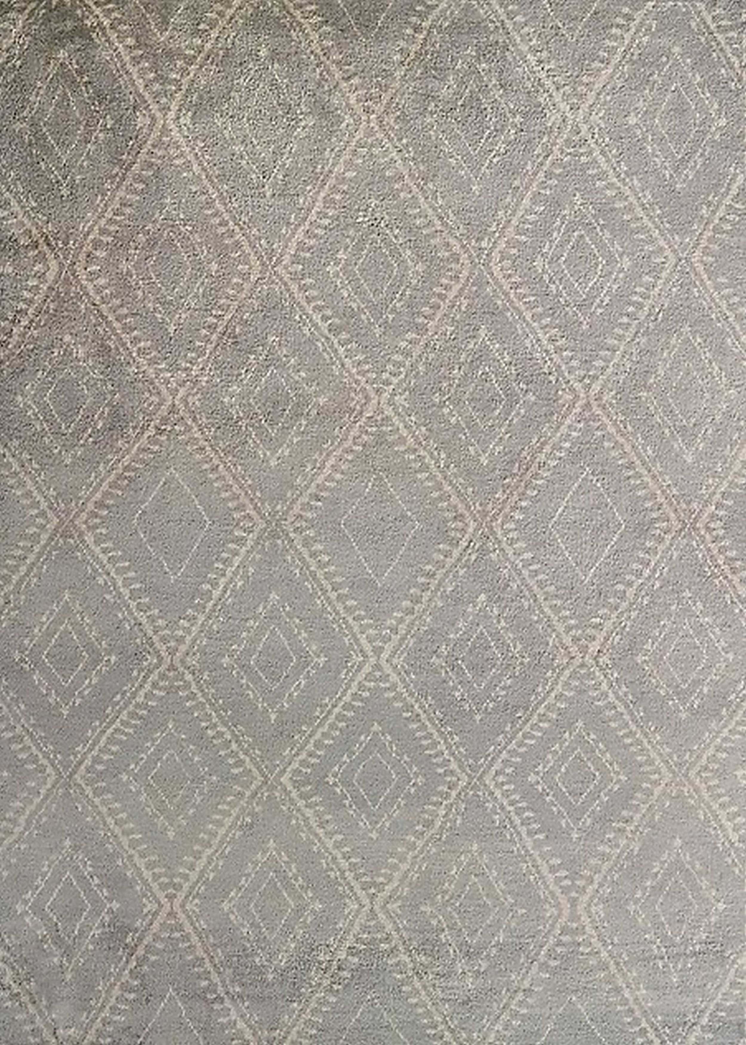 Ahgly Company Indoor Rectangle Mid-Century Modern Silver Pink Oriental ...