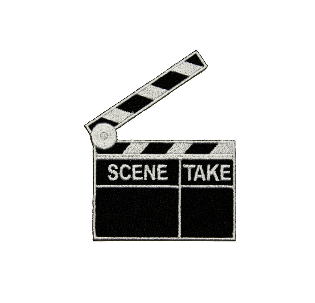 ID 2368E Scene Clapper Board Patch Movie Take Sign Embroidered Iron On ...