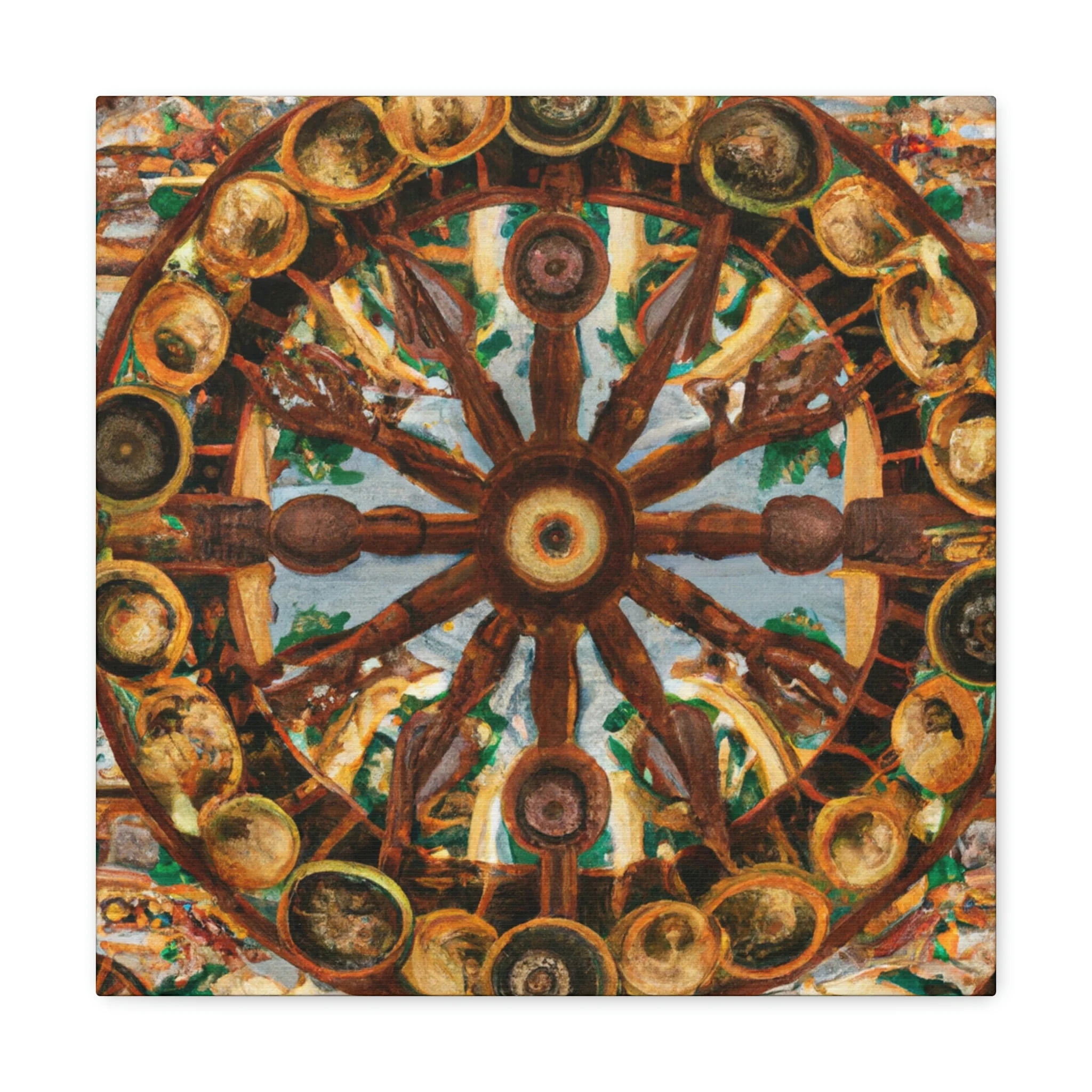 Wheels of Progress Rolling - Canvas - Walmart.com