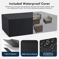Clouddwell 8 Piece Outdoor Patio Furniture Set with 44" Fire Pit Table ...