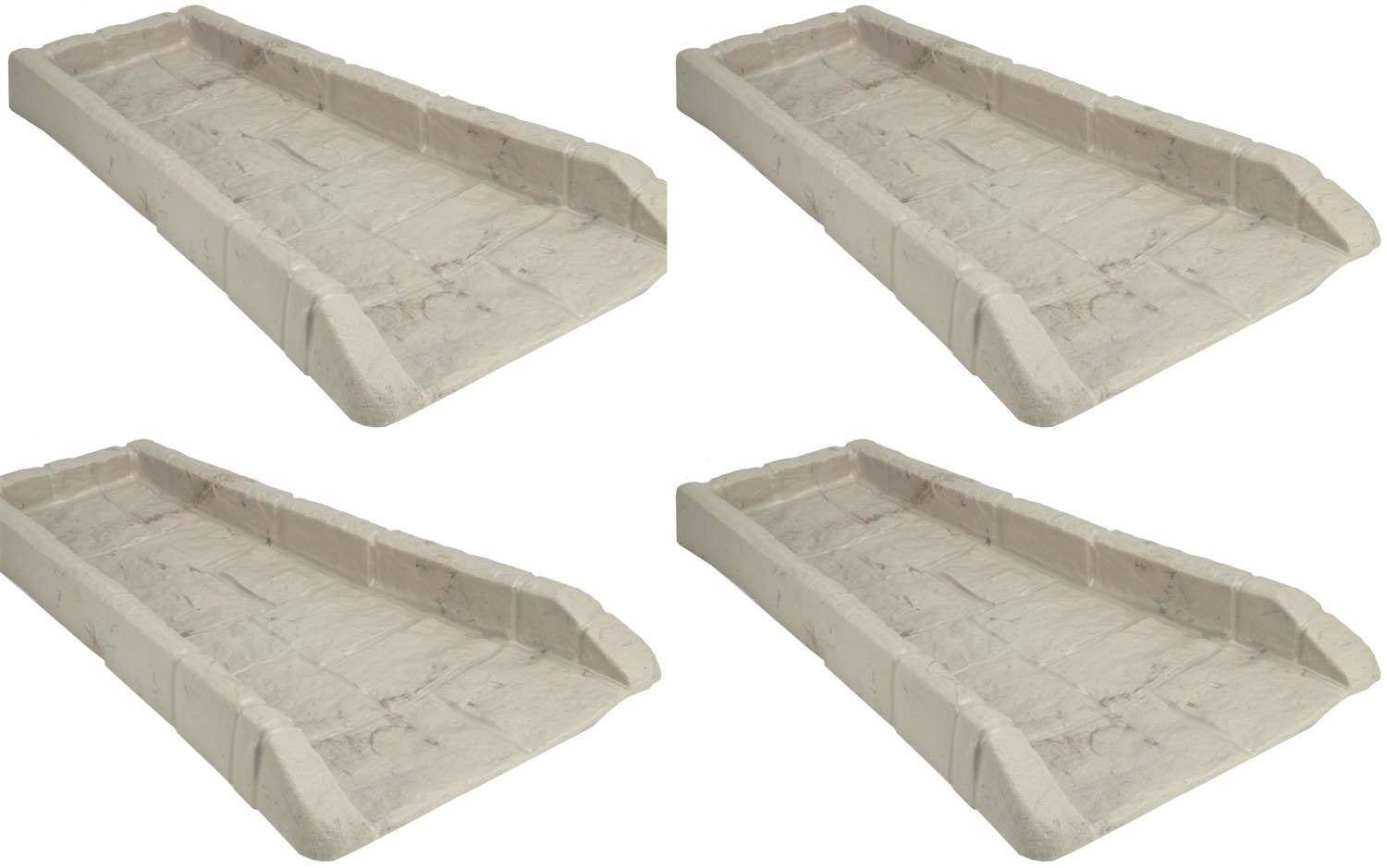 Suncast SB24 Decorative Rain Gutter Downspout Splash Block, Light Taupe ...