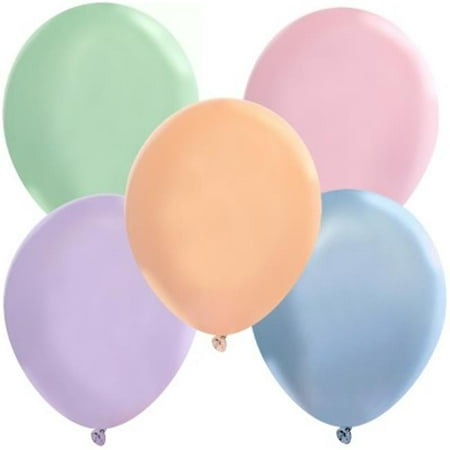 Balloons and Weights 2373 12" Pearlized Assorted Color Latex Balloons ...