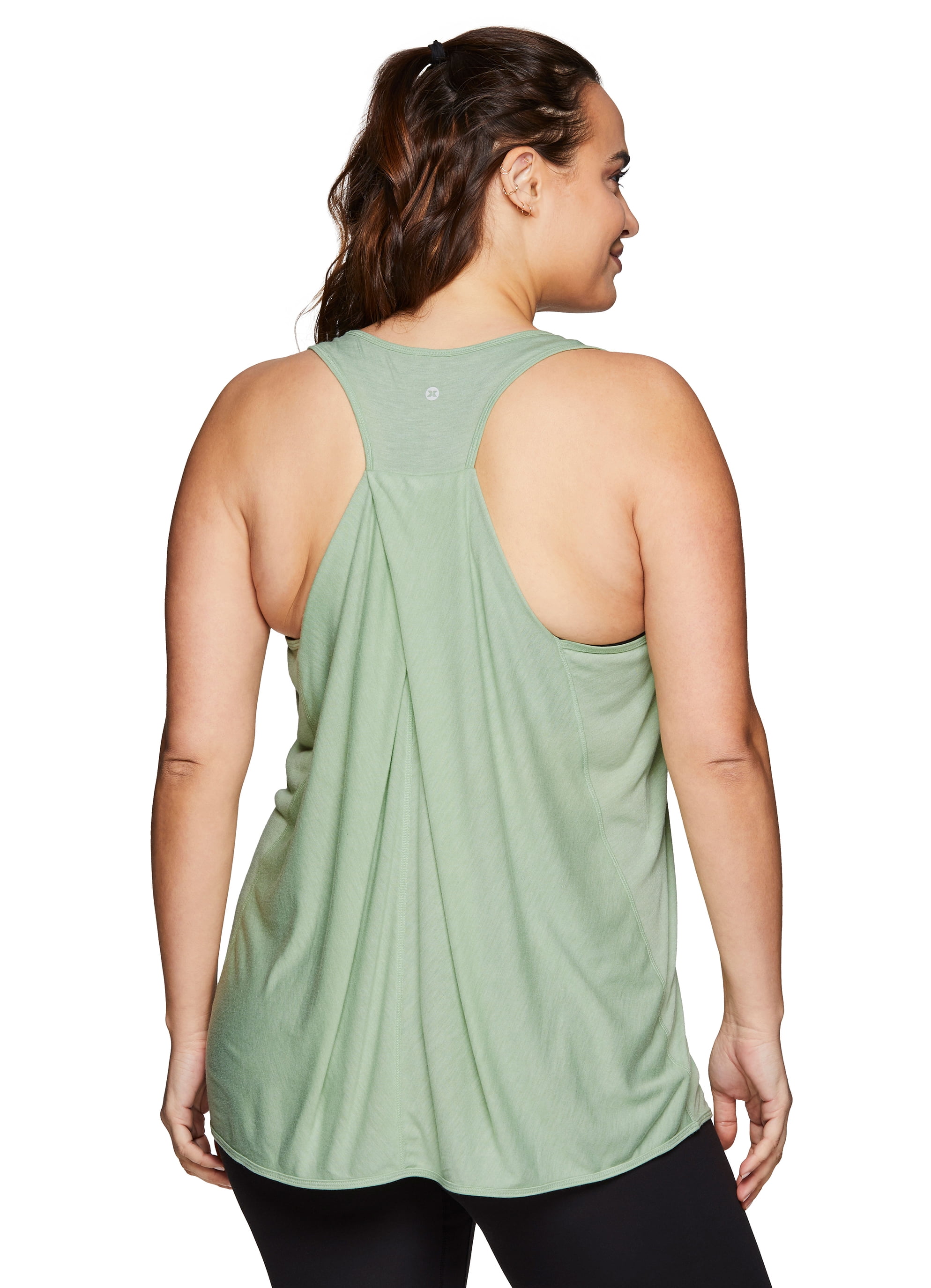 RBX Active Plus Size Women's Twist Back Soft Relaxed Tank Top Tunic ...