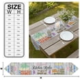 Colorful Spoon Knife Kitchen Table Runner Linen Burlap Table Runner 48 ...