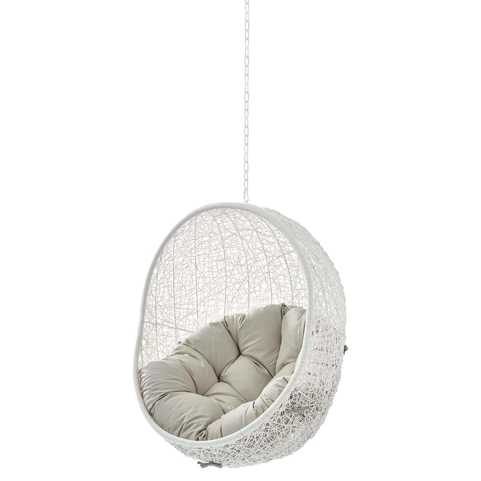 Swing Lounge Chair, Sunbrella, White Beige, Modern Contemporary Urban ...