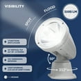 Five Oceans Boat Spotlight, Marine Spotlights for Boats, LED Wireless ...