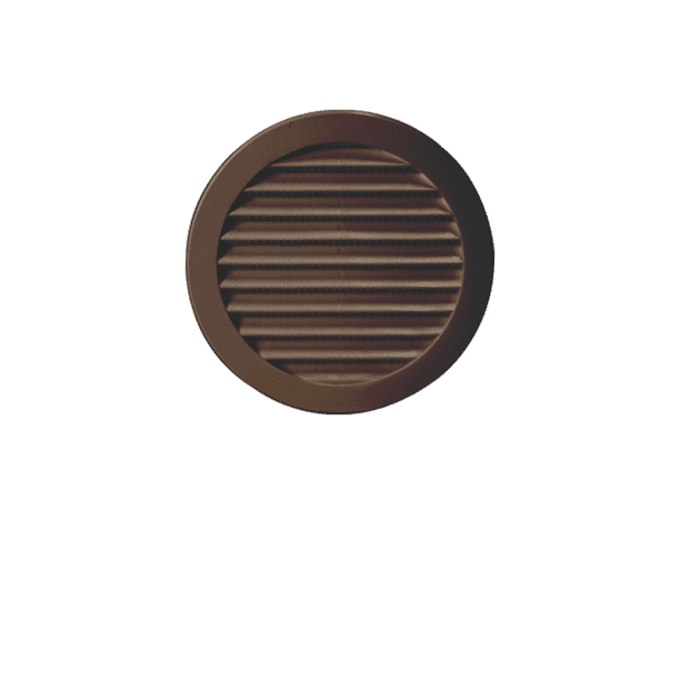 Shed 6" Round Plastic Wall Vent Brown - Walmart.com