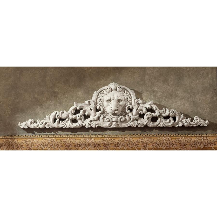 Design Toscano NG315550 Remoulage Lion Sculptural Wall Pediment ...