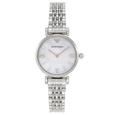 Emporio Armani Women's Retro Two-Tone Stainless Steel Quartz Watch ...