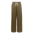 Boys Girls Lightweight Wide Leg Silk Linish Pants Breathable Summer ...