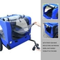 Foldable Pet Stroller, Dog Carriers Bicycle Trailer with Canopy and Mesh, Pet Dog Bike Trailer ...