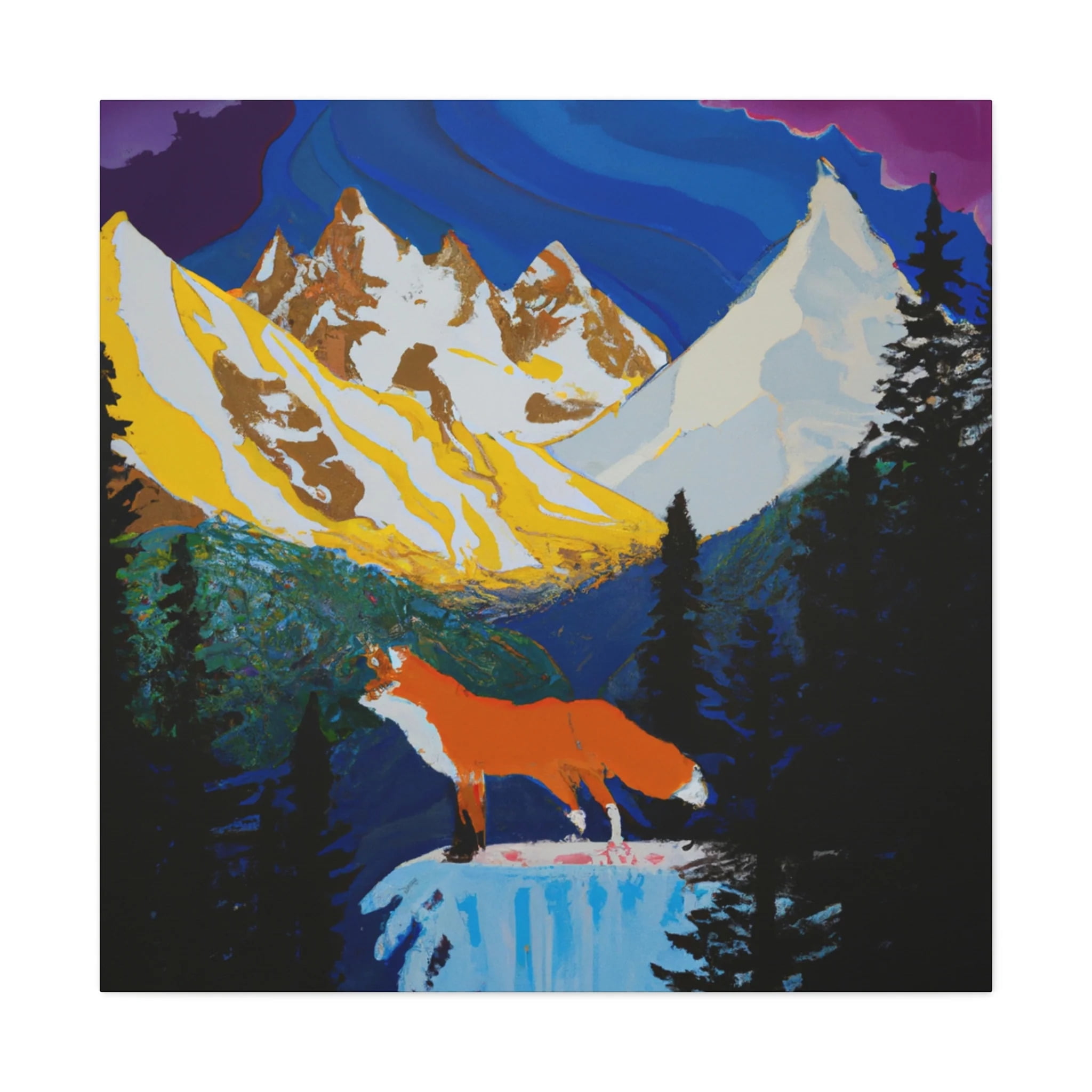 Sly Fox Pop Art - Canvas - Walmart.com