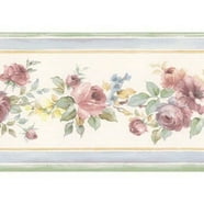 Brewster Vicky White Victorian Floral Border - Walmart.com