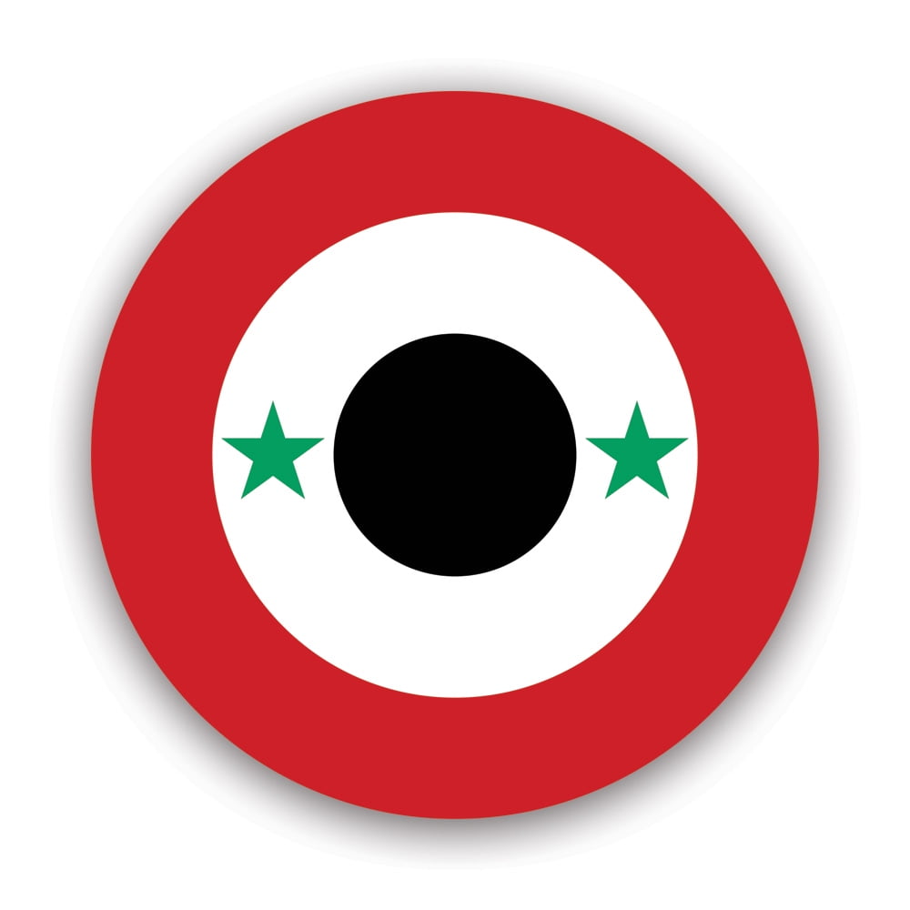 Syrian Arab Roundel Sticker Decal - Self Adhesive Vinyl - Weatherproof ...