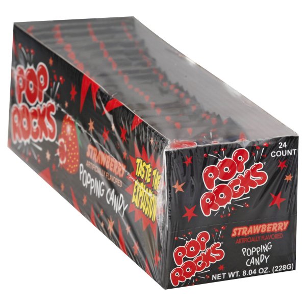 Pop Rocks Strawberry Popping Candy 24 Count 804 Oz