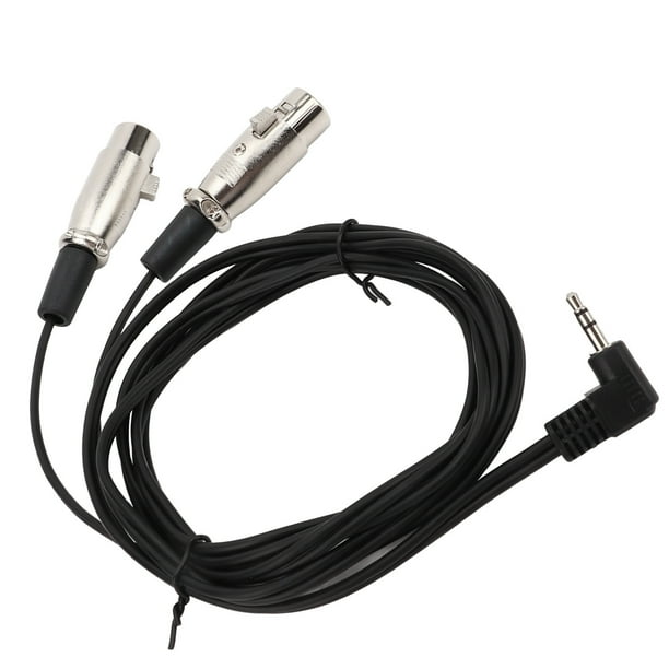 Microphone Cables, Fydun Dual Female XLR To Right Angle 3.5 Mm Y ...