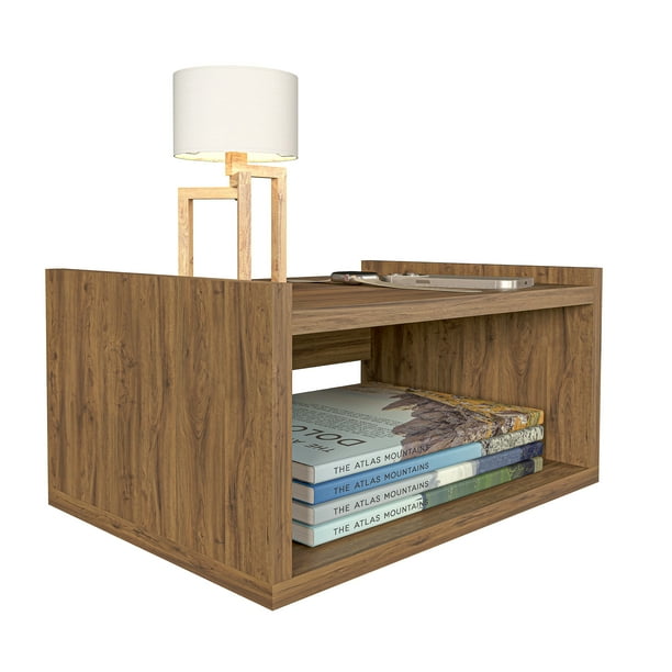 Buró Flotante MORU, AIRE Latte, Mesita de Noche, Muebles para recámara Moderno Estilo ...