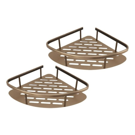 Wall Mounted Corner Bathroom Shelves, Space Saving 2 Tier Corner ...