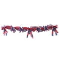 70.87in Red White Blue Bow Pull Flower Garland, Independence Day Themed ...