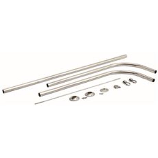 U Type Shower Rod With Ceiling Support - Walmart.com