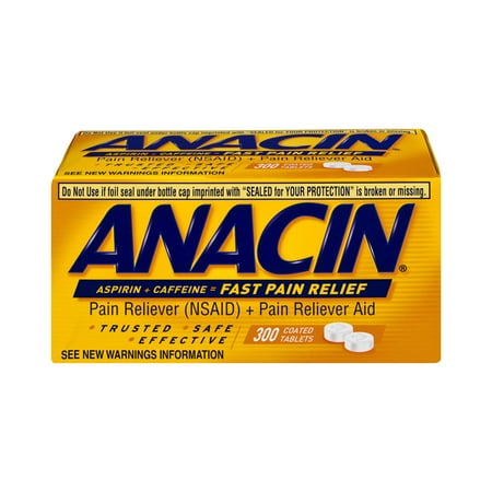 Anacin Fast Pain Relief Tablets - 300 CT - Walmart.com