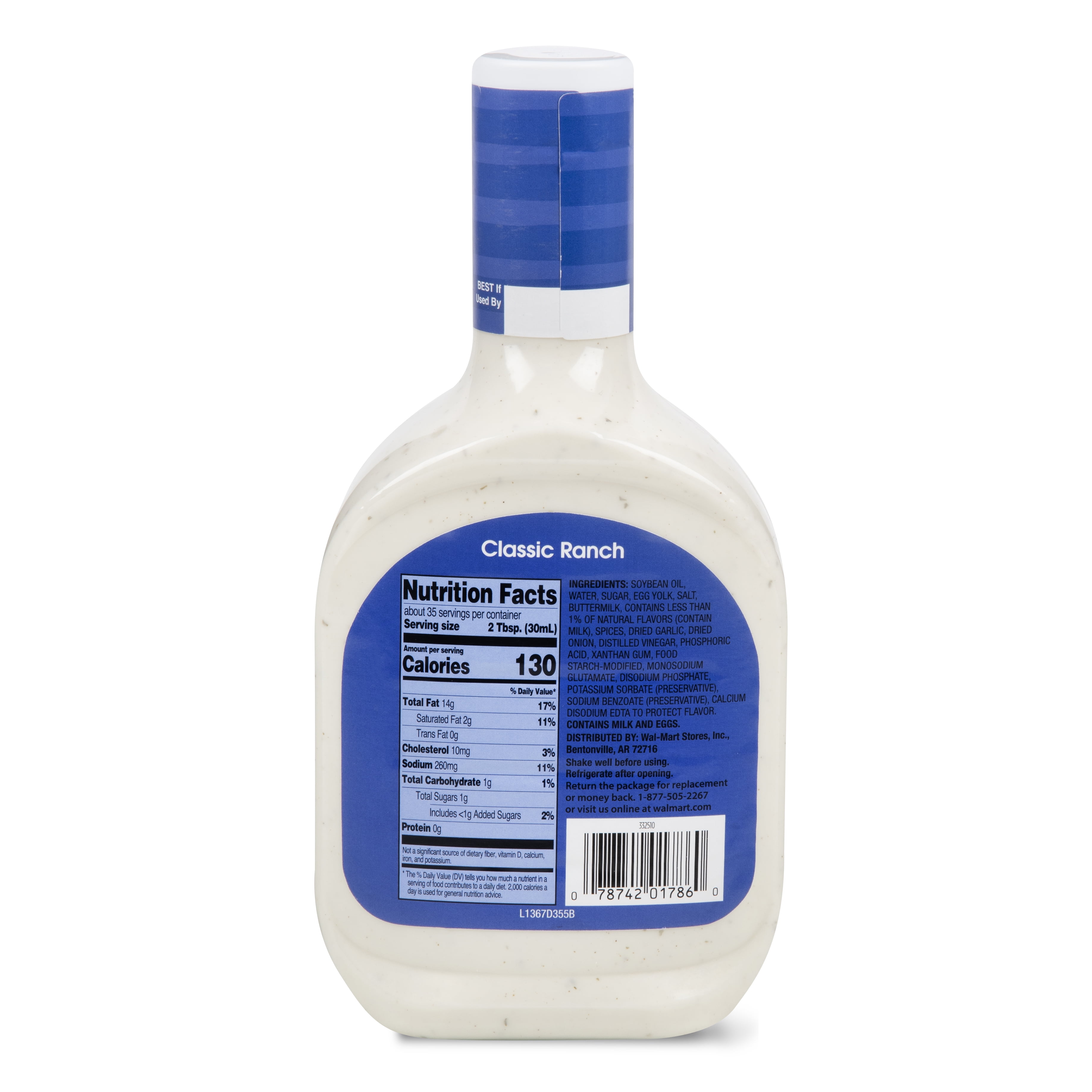 Great Value Ranch Dressing Nutrition Facts | Besto Blog